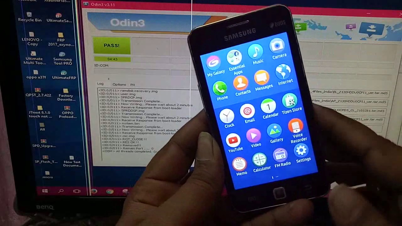 Samsung Z1 Z130h/ds hang on logo solution how to flash Samsung Z1 by ...