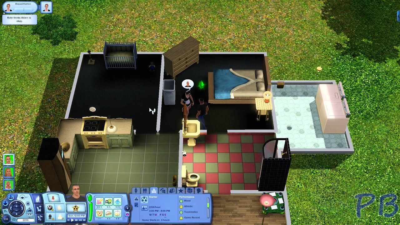 Let's Play The Sims 3 Ambitions Ep 2 - From the Laundry Room To the ...