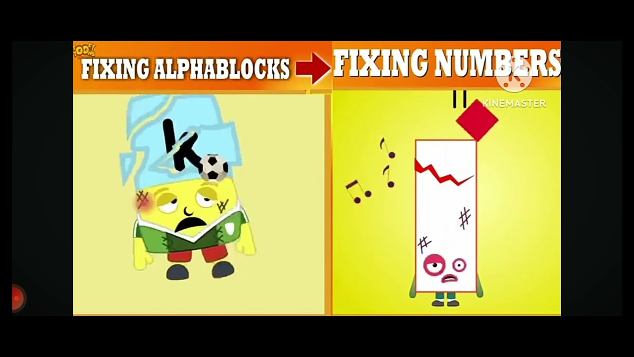 Alphablocks en Fixing y numberblocks en fixing - YouTube