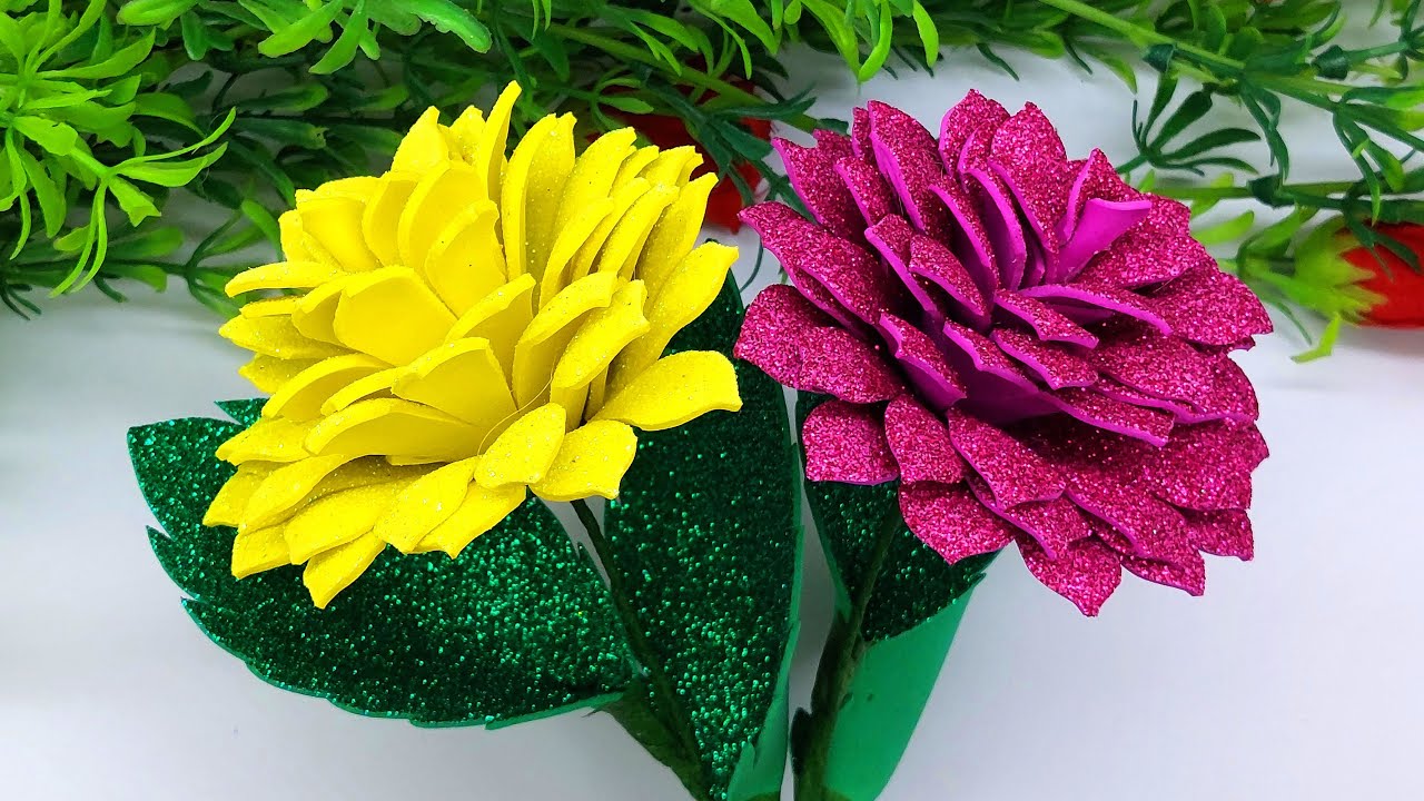 Aesthetic Paper Flowers 🌸 The DIY Home Decor HACK You Need to Try ...