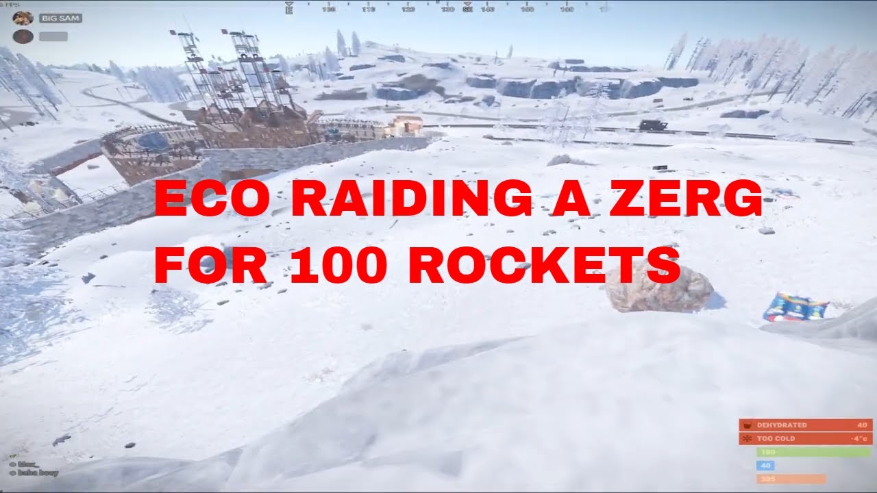 Eco Raiding A Zerg For 100 ROCKETS - Rust - YouTube