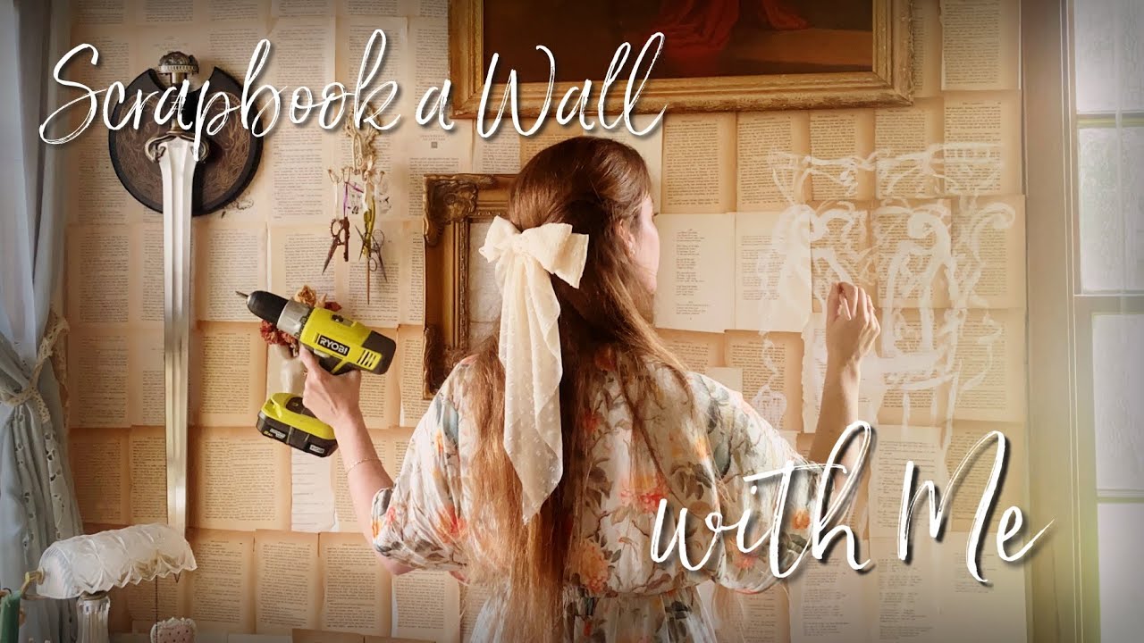 Turn a Wall into a Vintage Diary Page with Me 🕯️📜 Light Academia Art ...