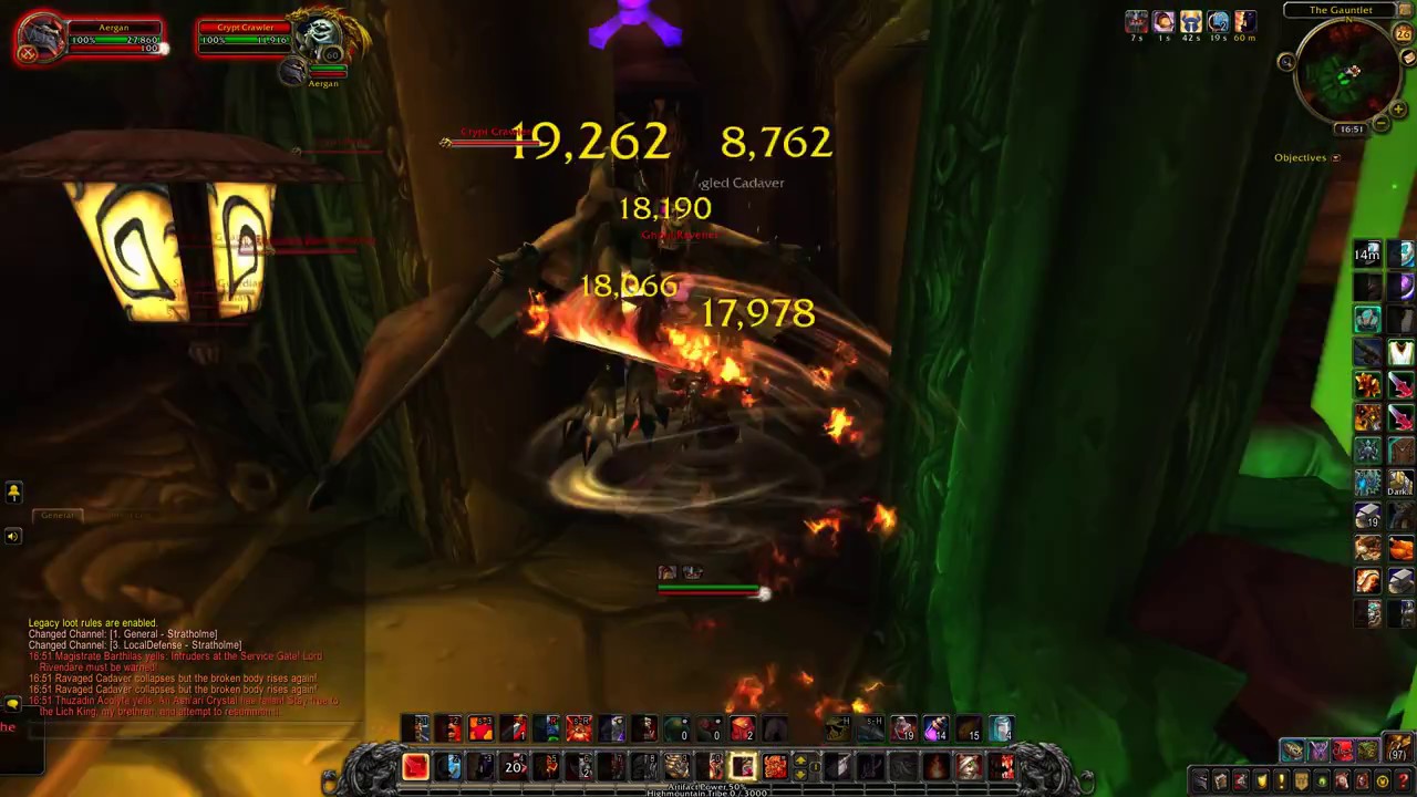 World Of Warcraft - Stratholme Baron Run - YouTube