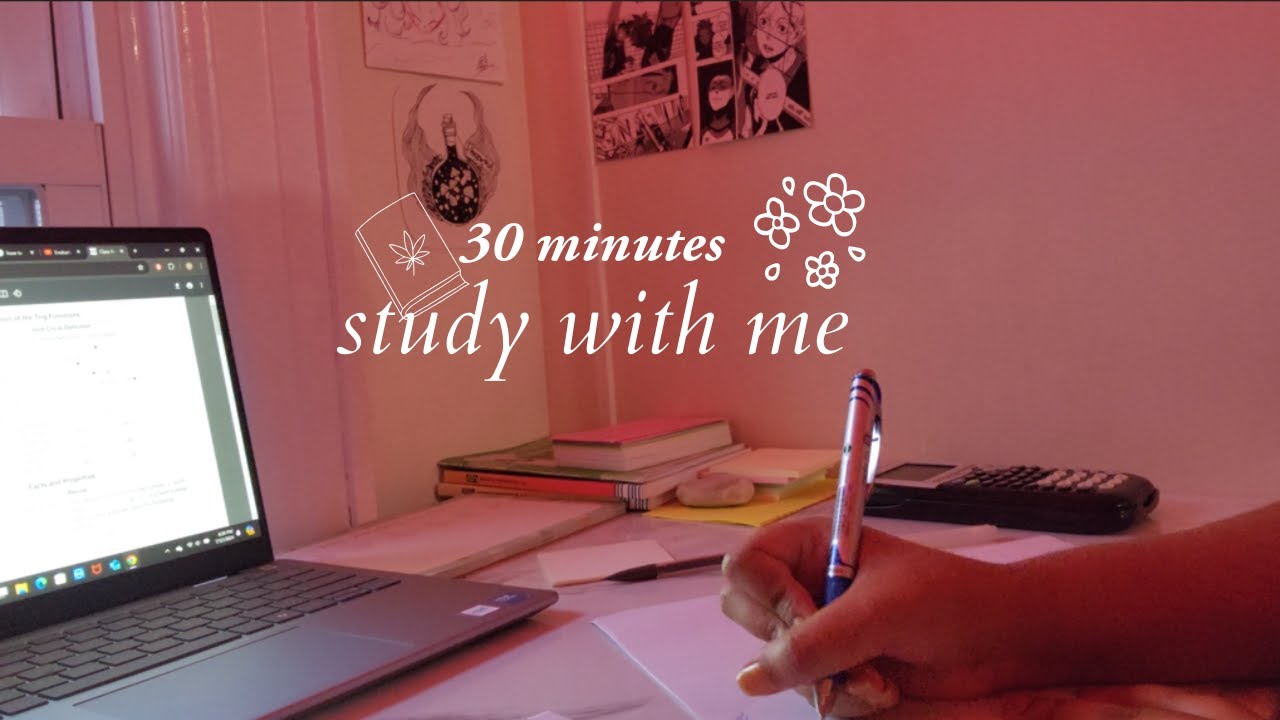 30 mins study with me // aesthetic lofi playlist // instrumental music ...
