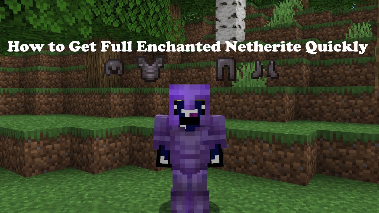 How to Get Full Enchanted Netherite Easily With Villagers - YouTube