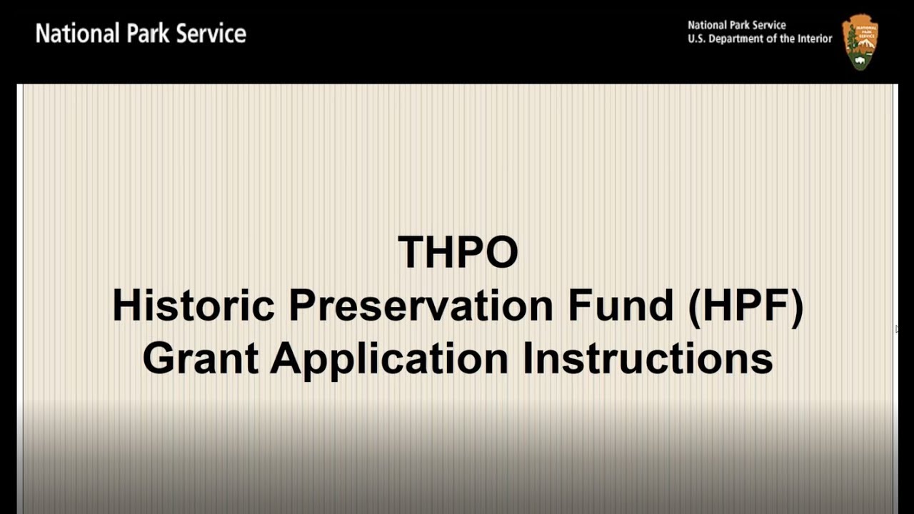 THPO Application Training - YouTube