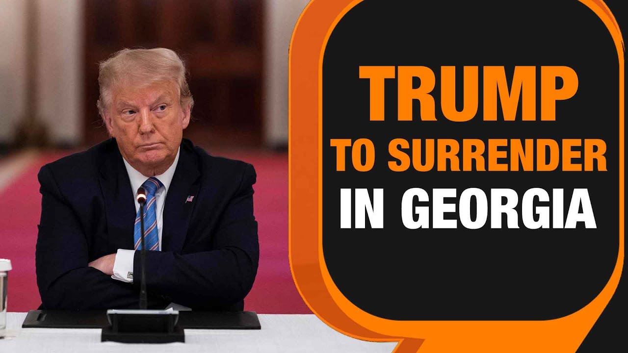 Former President Trump to Surrender on Poll Conspiracy Charges | News9 ...