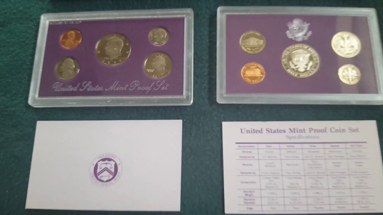1989 US Mint Proof Set w/Original Box and COA - YouTube