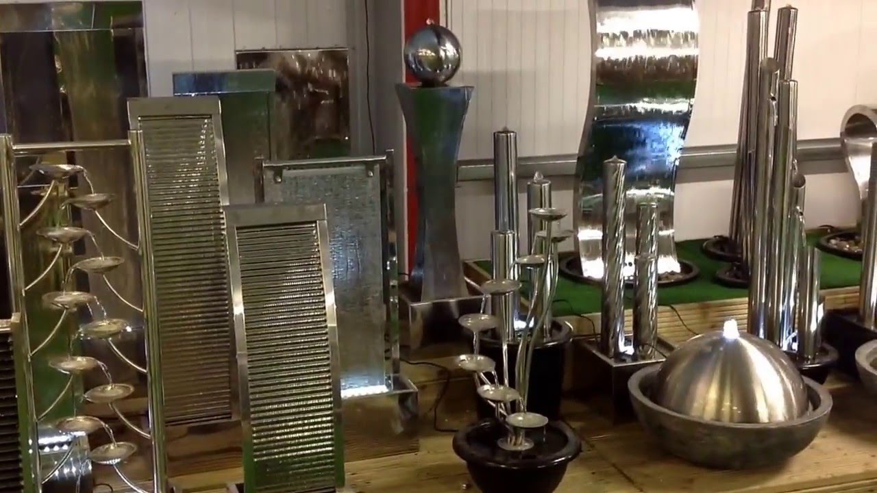 Product Demo: Metal Water Feature Range - YouTube