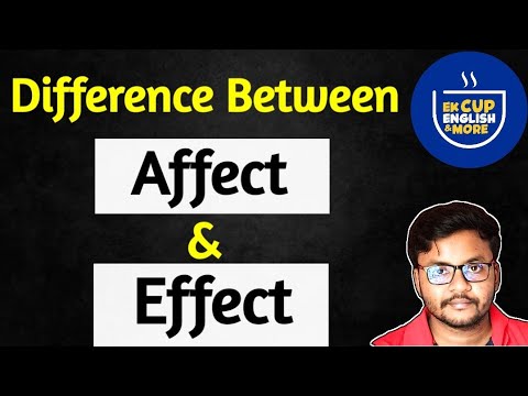 Difference between Affect and Effect || @EkCupEnglish || WBCS English - YouTube