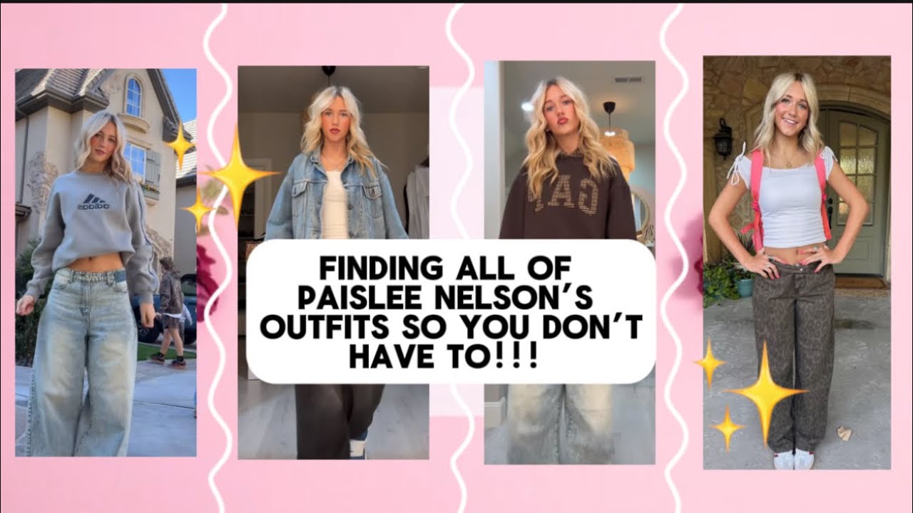 All of Paislee Nelson’s outfits & where They’re from!! - YouTube
