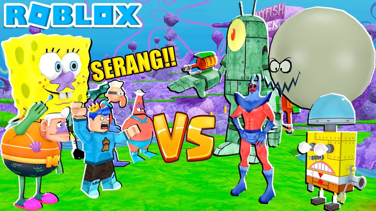 MAN RAY DAN DIRTY BUBBLE MENYERANG BIKINI BOTTON DI ROBLOX!!! - YouTube