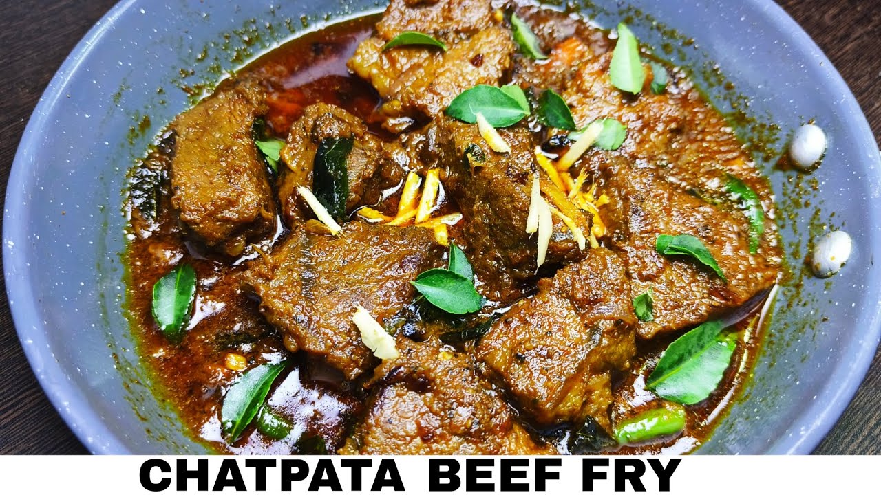 Chatpata Beef Fry Recipe | How To Make Chatpata Fry | The foodie falcon ...