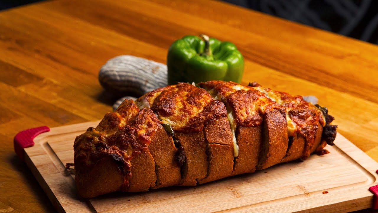 Hasselback Cheesesteak Sandwiches - YouTube