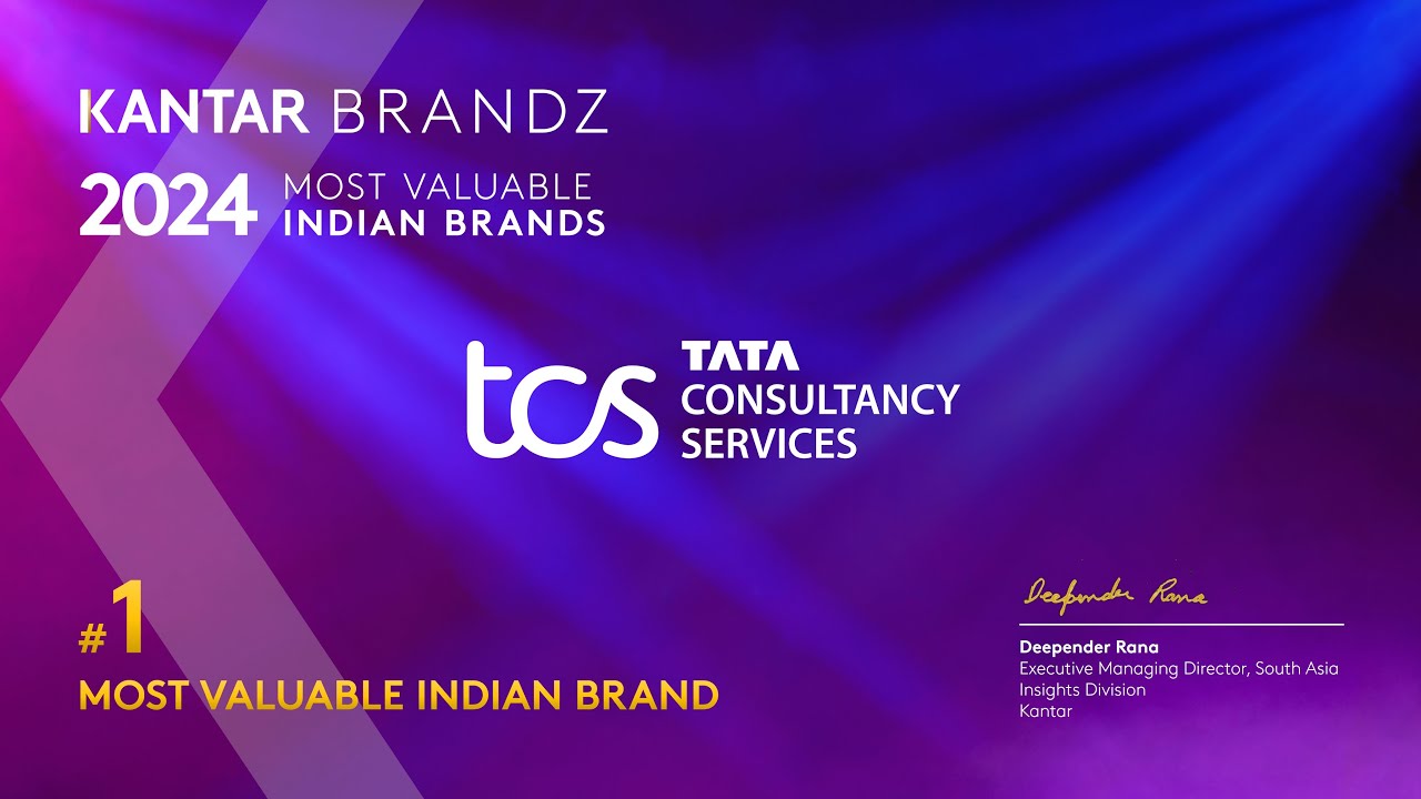 TCS is India’s Most Valuable Brand in 2024: Kantar BrandZ - YouTube