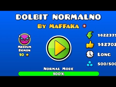 DOLBIT NORMALNO - 100% By MaFFaKa. Do svyazi ;) |Geometry Dash| - YouTube