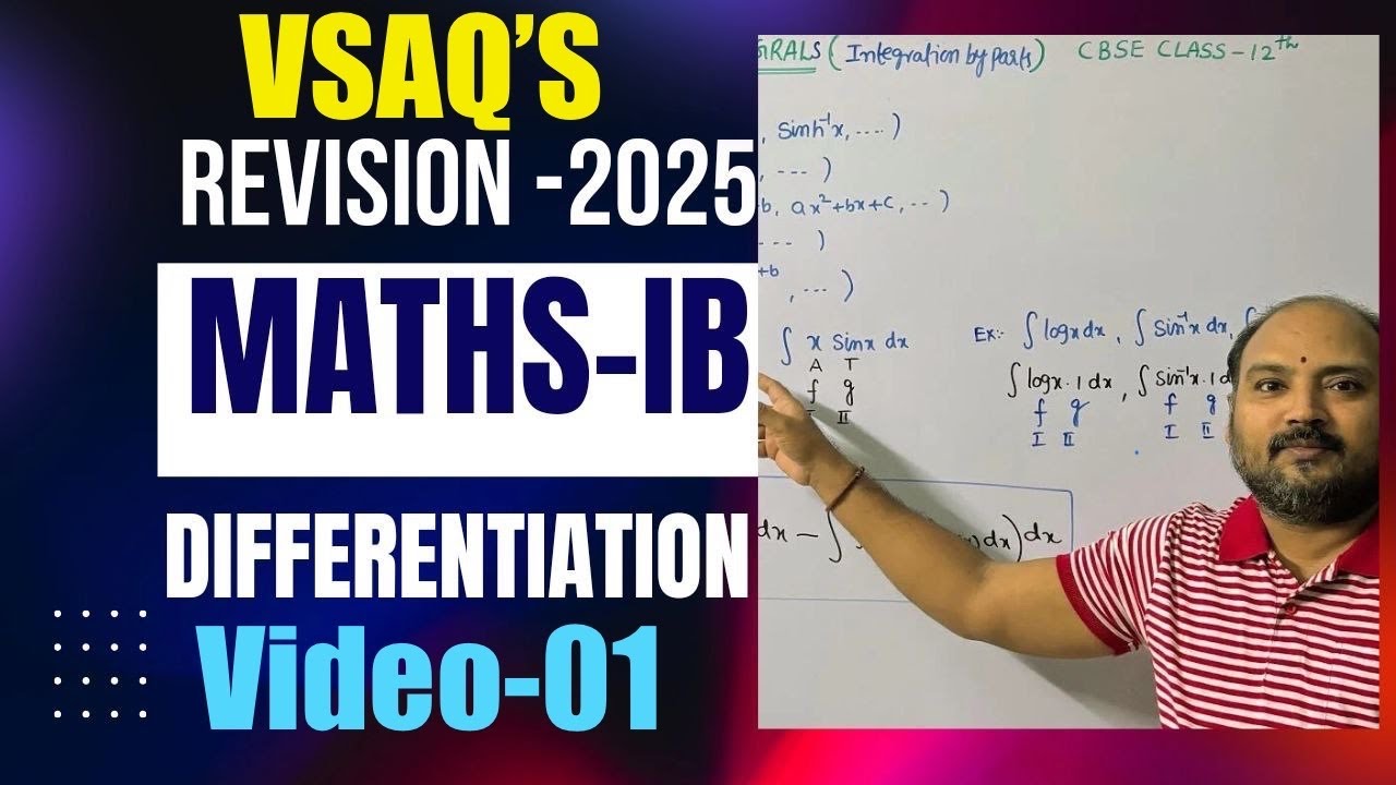 Differentiation vsaq’s os maths-1B inter first year students of AP and TS - YouTube
