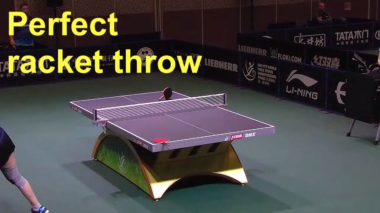 Table Tennis - Perfect racket throw - YouTube