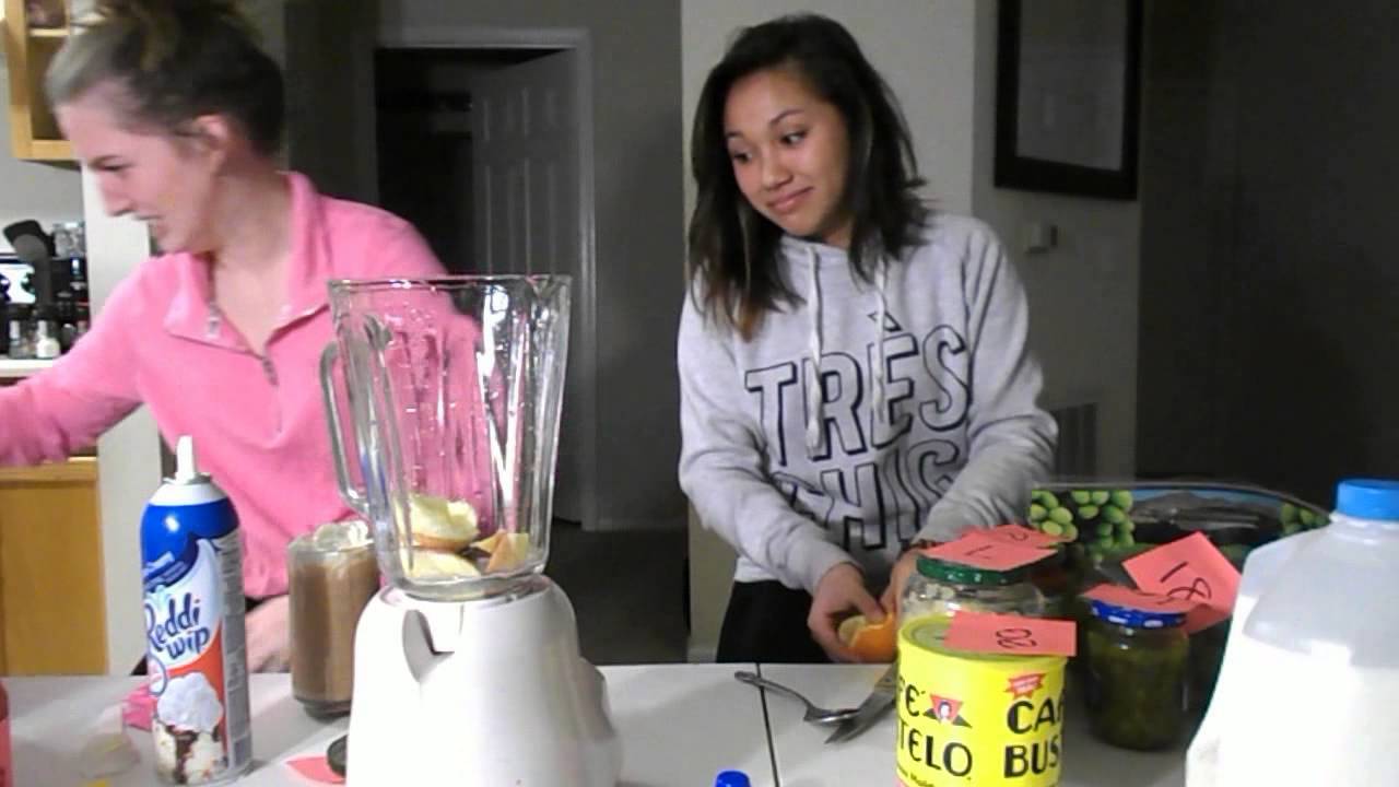 Gross smoothie challenge. - YouTube