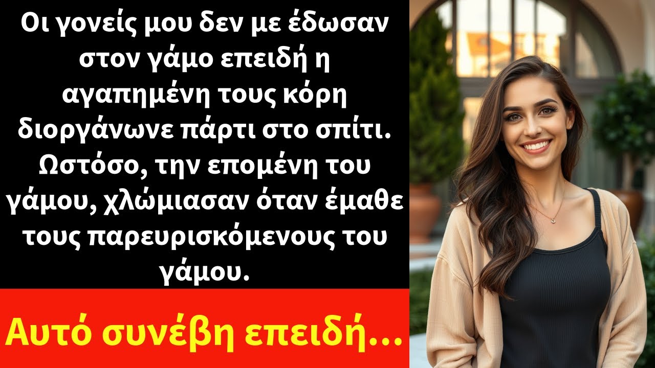 Οι γονείς μου δεν με έδωσαν στον γάμο επειδή η αγαπημένη τους κόρη ...