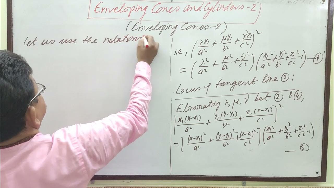 Enveloping Cones and Cylinders 2 [Enveloping Cones -2] by Yogendra Bahadur Singh Chauhan - YouTube