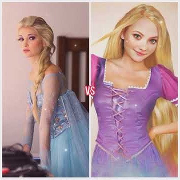 Elsa VS Rapunzel। Comparison - YouTube