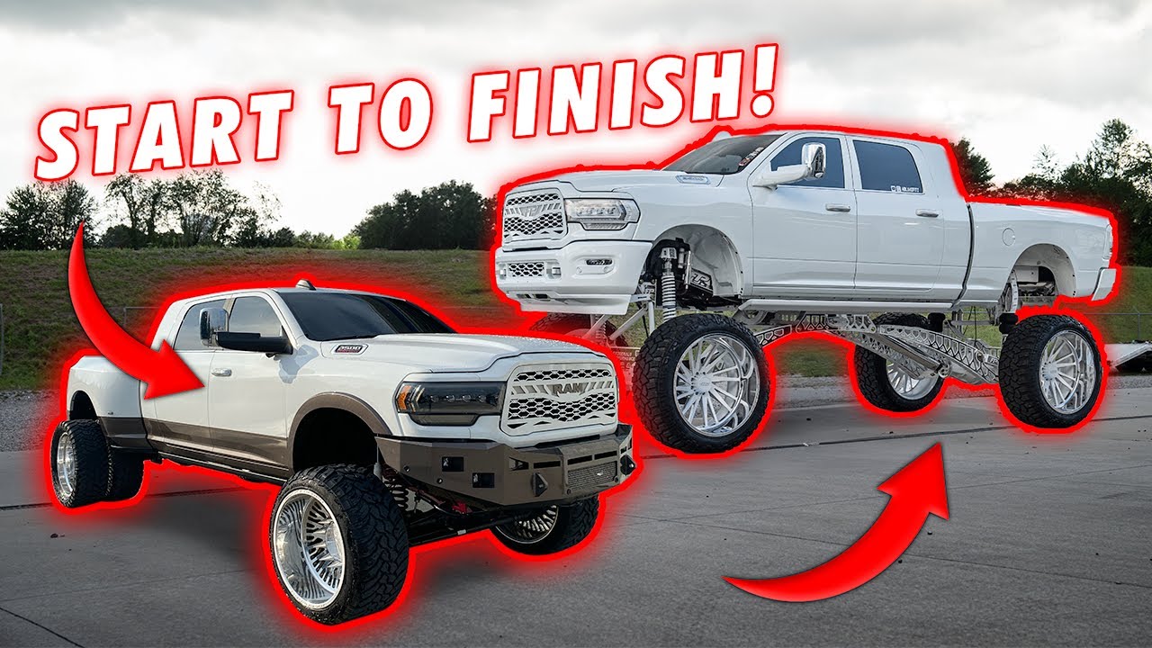 Building a SEMA TRUCK in 45 Minutes!!!! 25" Lifted G56 5th Gen - YouTube