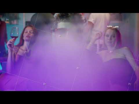 Man smoking hookah near girlfriends