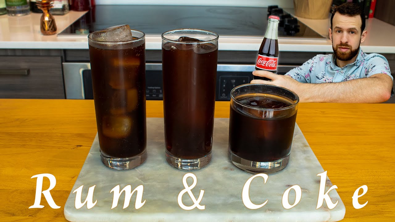 Rum & Coke | How to make House Made Cola Syrup and Rum and Cola from ...