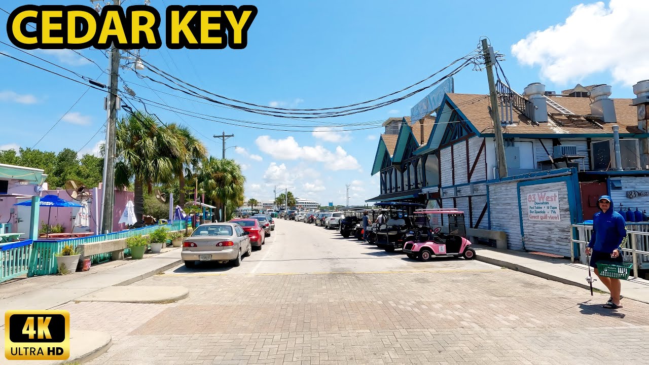 Cedar Key Florida Driving Through - YouTube