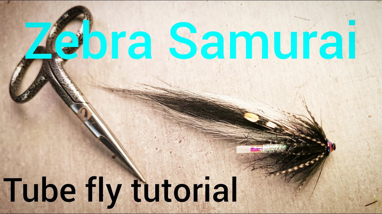 Samurai Tube Fly "Zebra" fast version fly tying! - YouTube