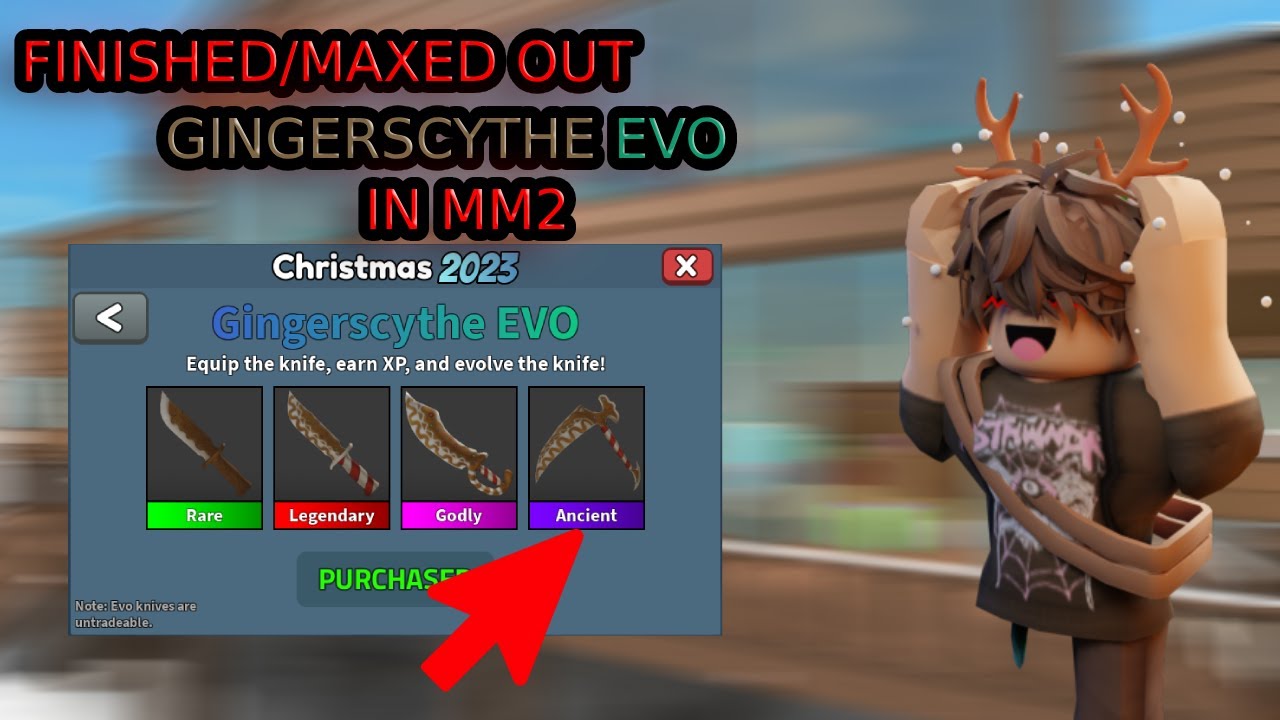 FINISHED/ MAXED OUT GINGERSCYTHE EVO (MM2) - YouTube