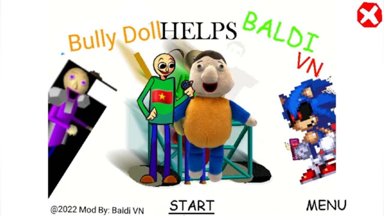 Bully Doll helps Baldi VN Baldi's Basics Mod - YouTube