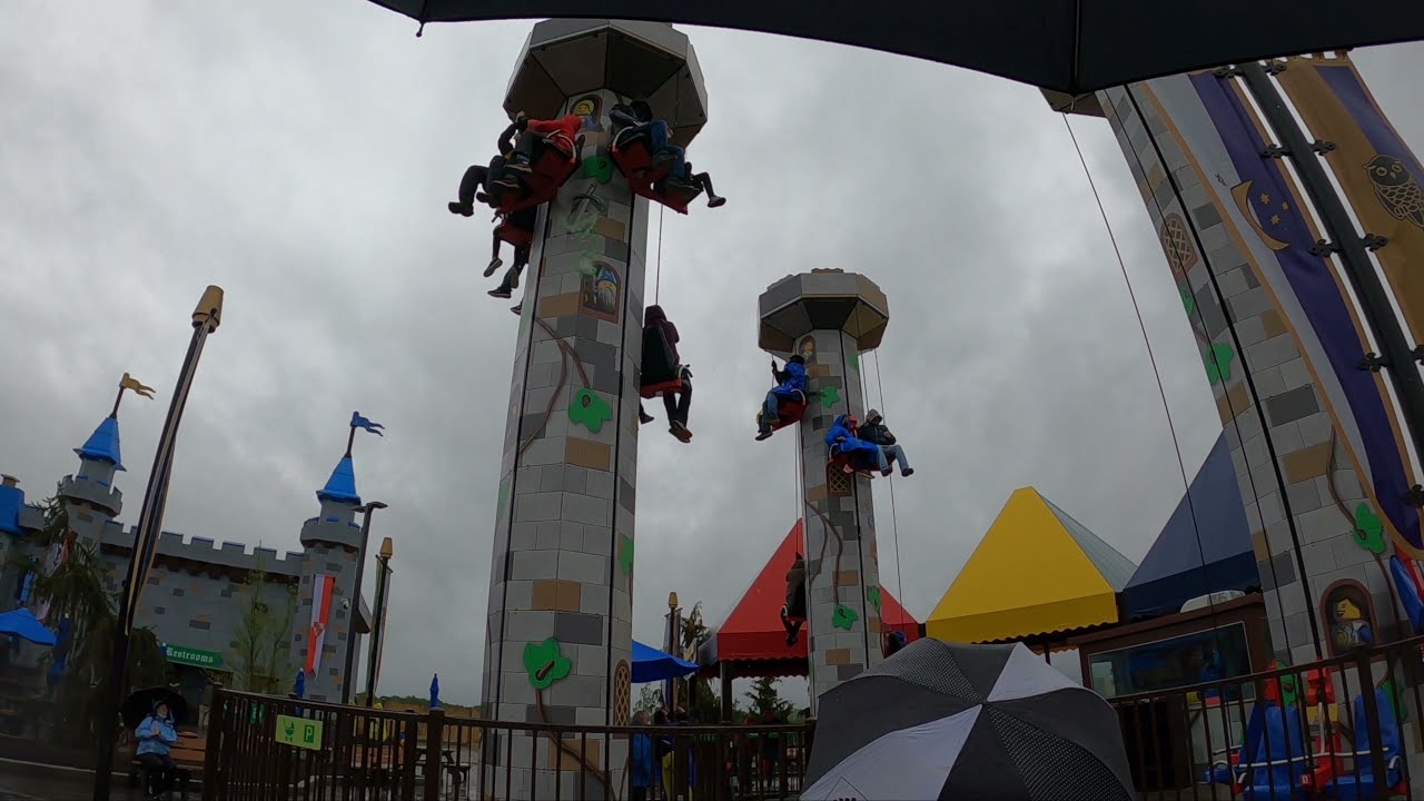 Legoland New York Tower Climb Tournament 33 Drop Ride - YouTube