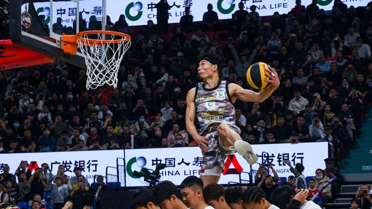 🏀👑5'9 Chinese Dunk King Chen Dengxing, 38, beats Hamidou Diallo to win ...