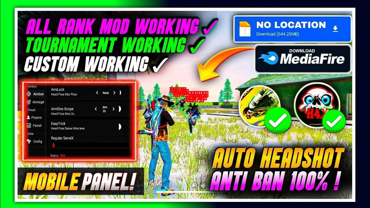 ANTI BAN FREE FIRE PANEL 🔥 FREE FIRE ANDROID PANEL | 100% WORKING PANEL ...