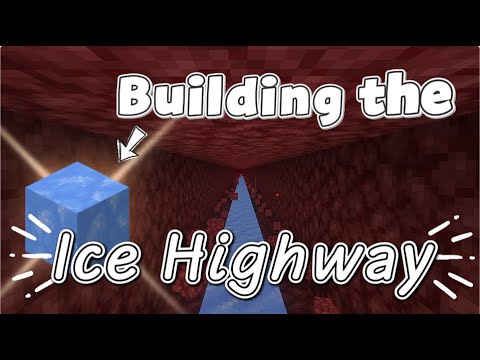Building the Ice Highway | #minecraft - YouTube