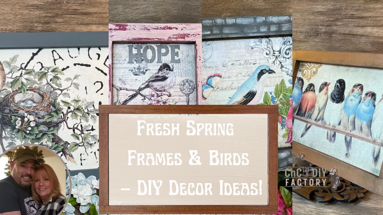 Fresh Spring Frames & Birds - DIY Decor Ideas - YouTube