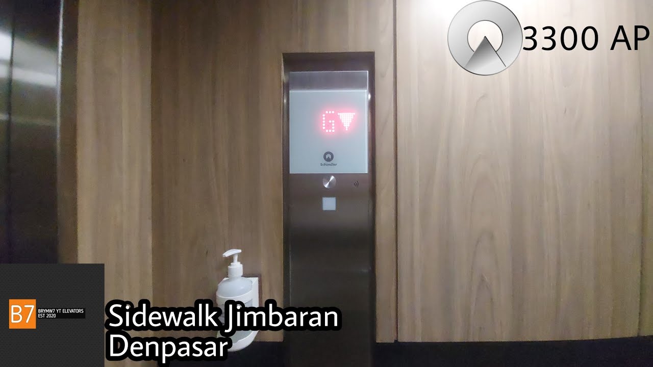 SCHINDLER 3300 AP FIGS 100 Traction Elevator , Sidewalk Jimbaran , Bali ...