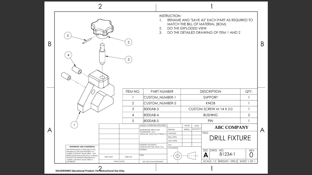 Creating Detailed Part Drawings in SolidWorks: Step-by-Step Tutorial ...