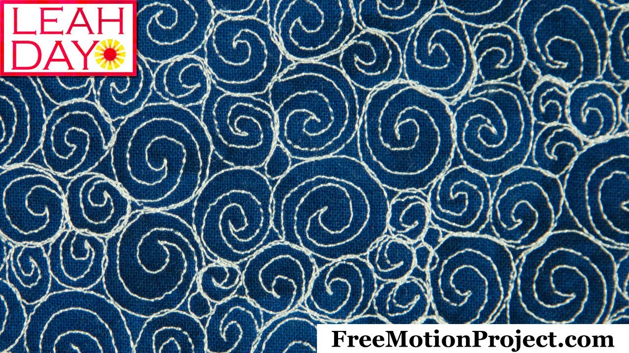 Master Spirals with this Free Motion Quilting Challenge! Spiral Pebble ...