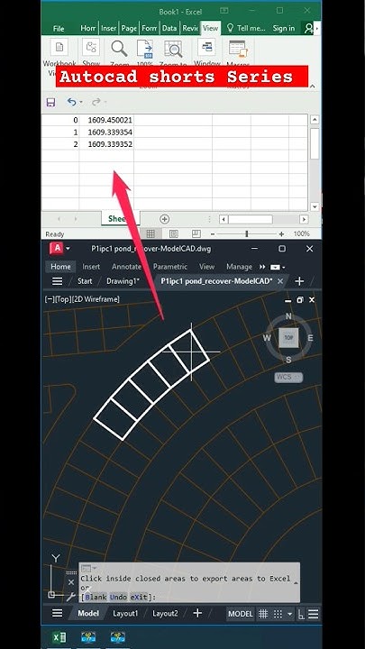 😲 Cad lisp: pick lots area directly export to excel #shorts_ces - YouTube