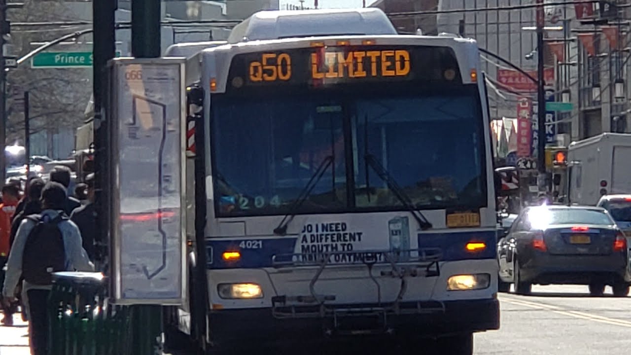 MTA BUS COMPANY | Riding 2009 Orion VII NG HEV #4021 on the Q50! - YouTube