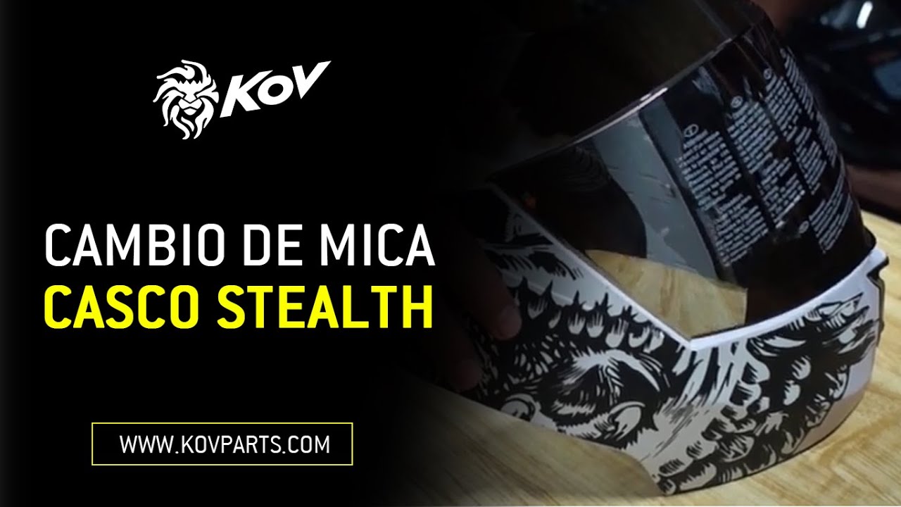 Cambio de mica casco Kov Parts - YouTube