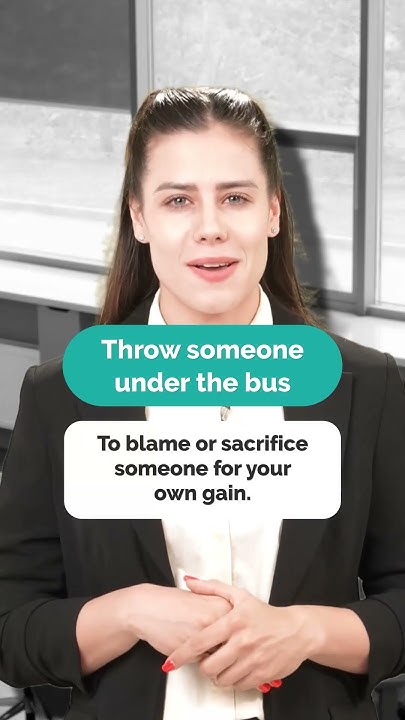 Throw Someone Under the Bus #learnenglish with #fluentjoy - YouTube