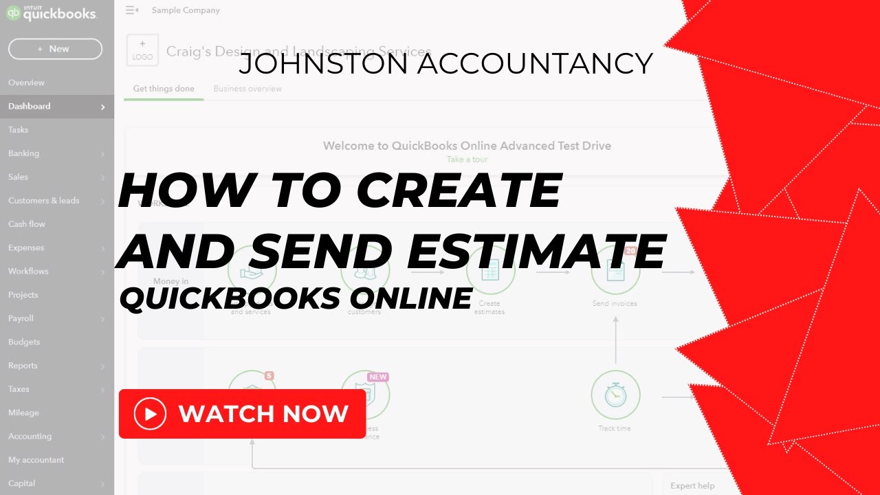 How To Create And Send Estimate In Quickbooks Online YouTube How To Create And Send Estimate In Quickbooks Online YouTube