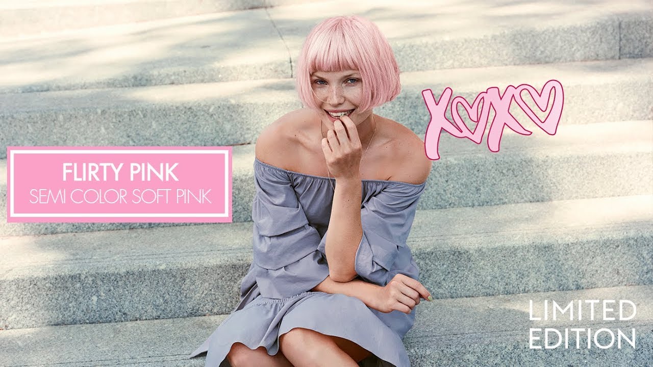 LIMITED EDITION - Flirty Pink - Semi Color Soft Pink - YouTube