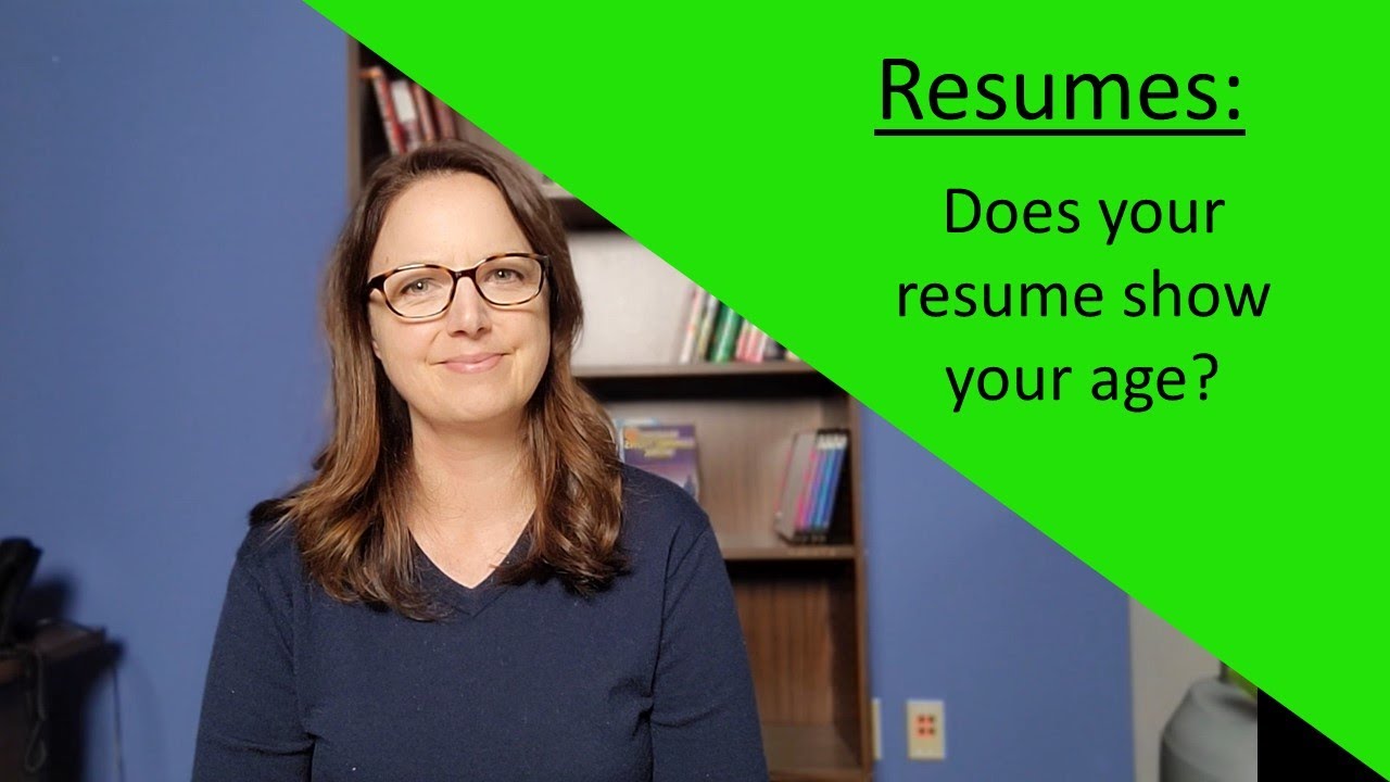 Does your resume show your age? Ageism and your resume - YouTube