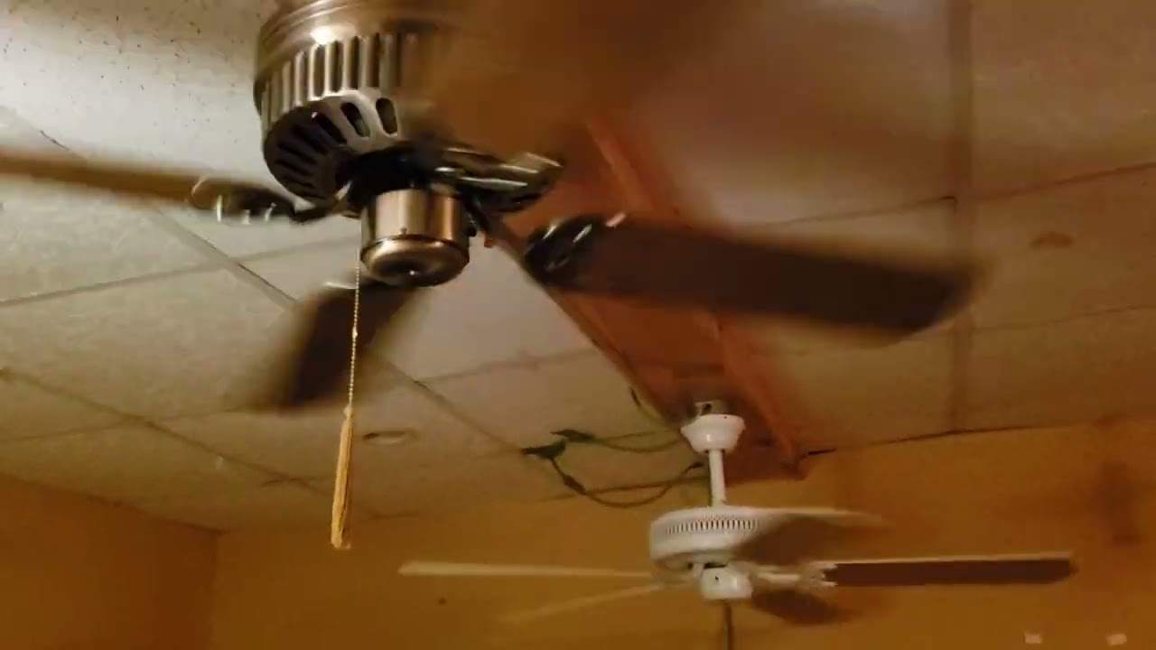 52" Hampton Bay Landmark, Codep Stratosphere ceiling fans - YouTube