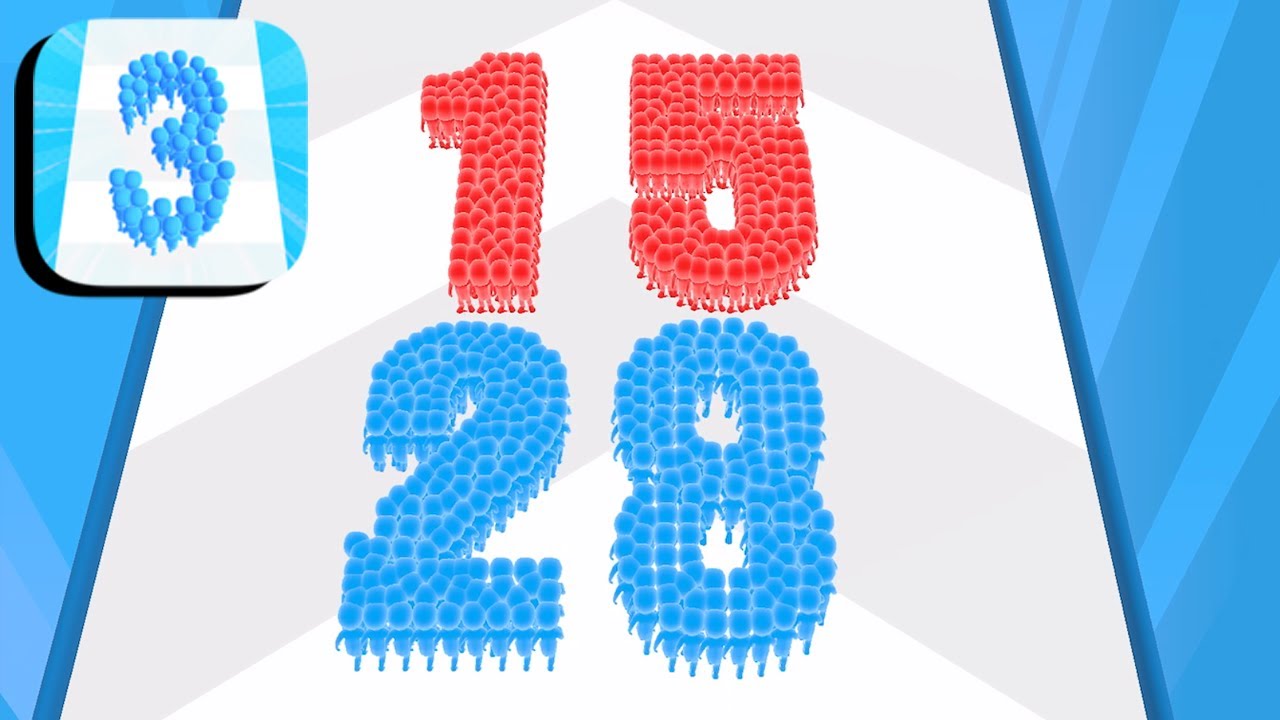 Crowd Number 3D - All Levels Gameplay Android,ios (Levels 1-4) - YouTube